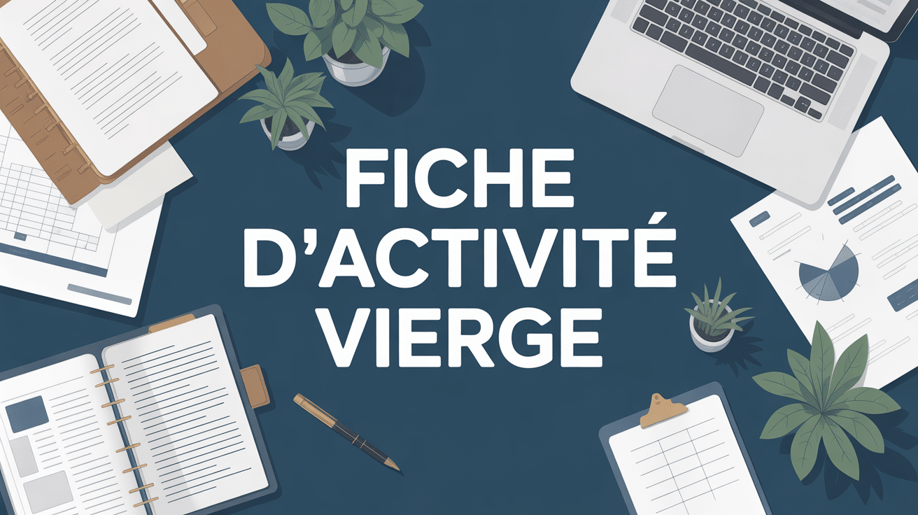 Fiche D activit Vierge Pour G rer Facilement Vos Suivis Et Projets